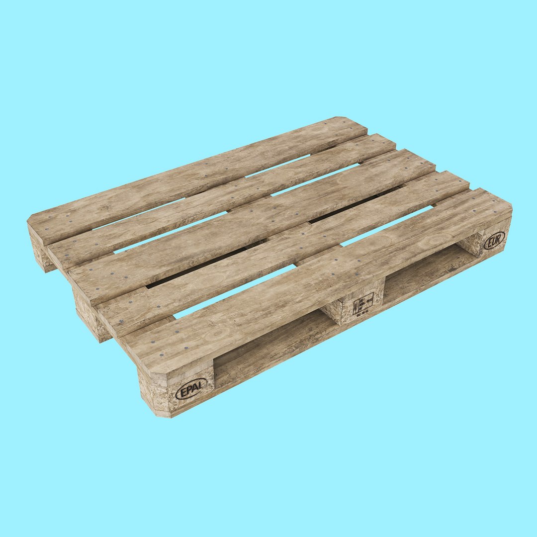 Wood Pallet EUR EPAL 3D Model - TurboSquid 1853133