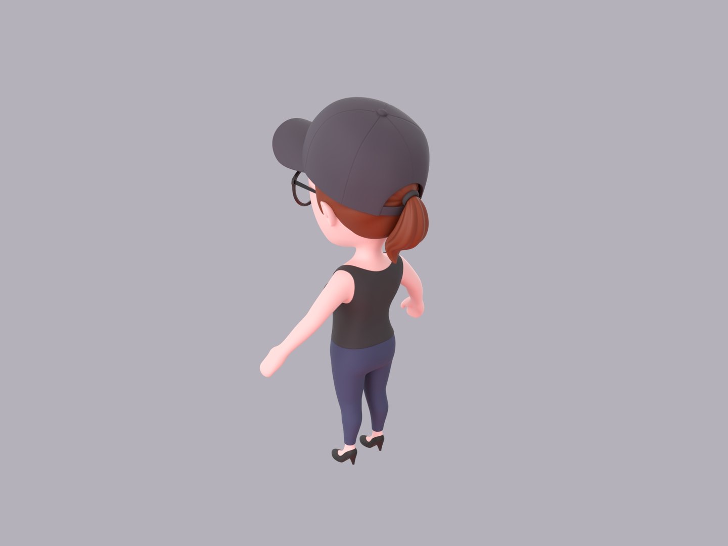Cartoon Female Character Rigged 031 Model - TurboSquid 2374813