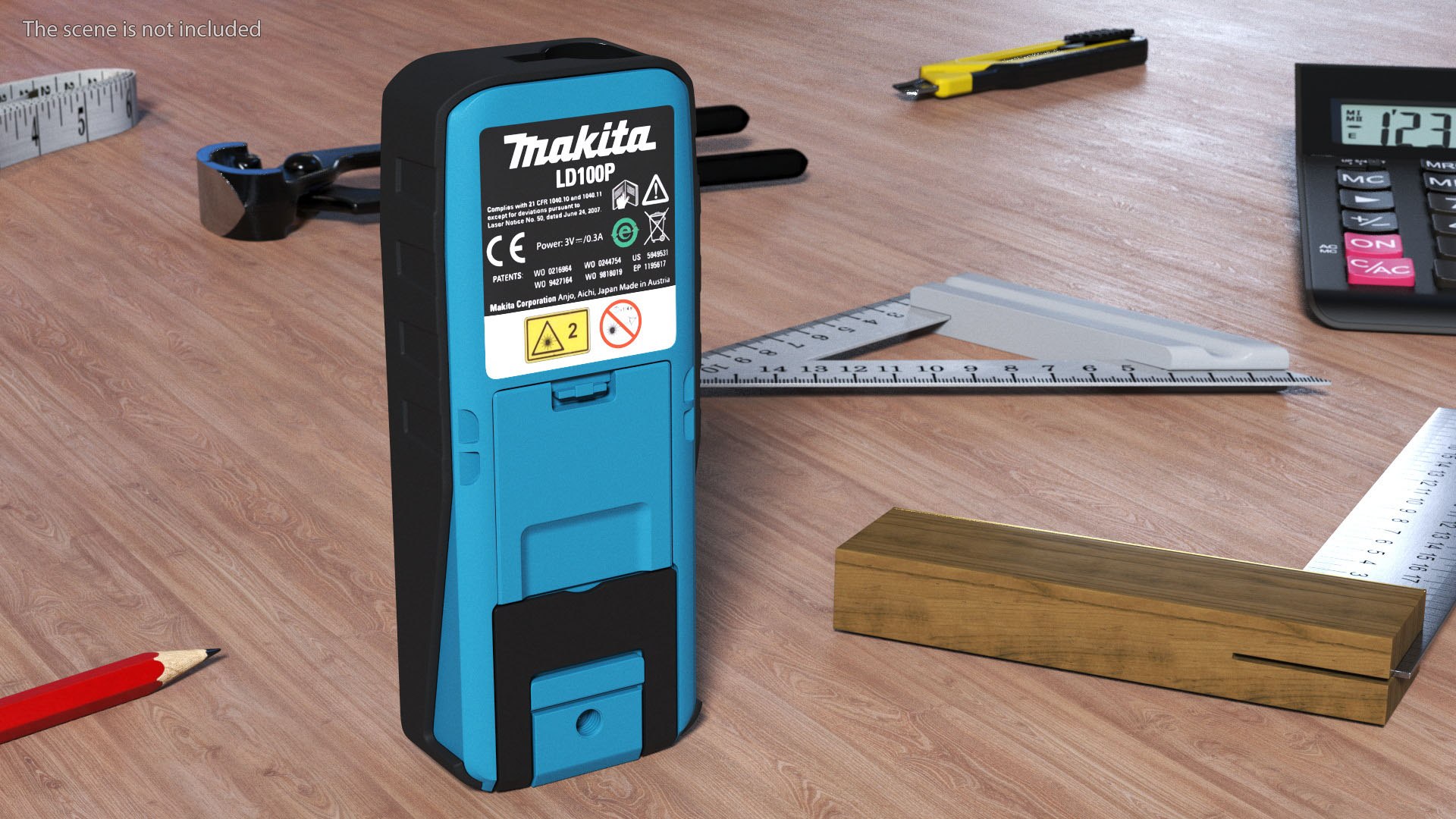 3D Model Laser Rangefinder Makita LD100P - TurboSquid 2133388