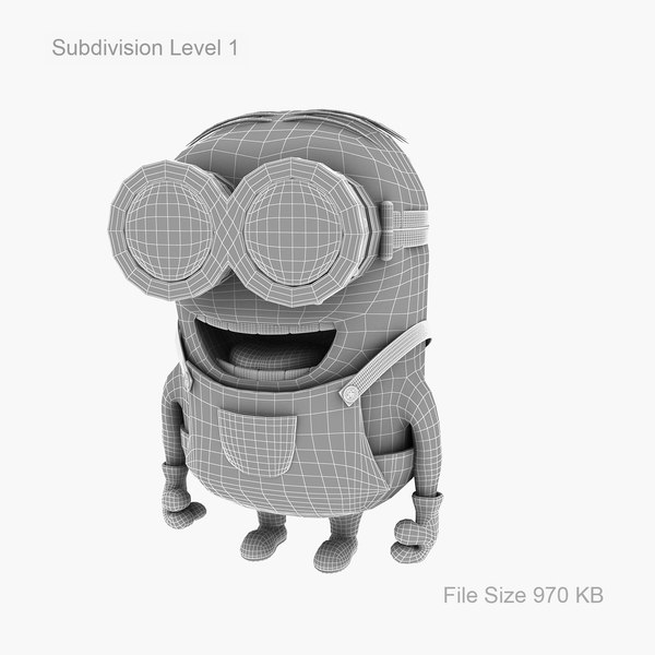 3d model minion dave