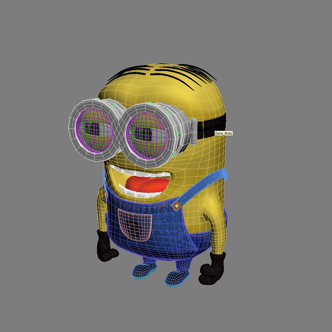 3d Model Minion Dave