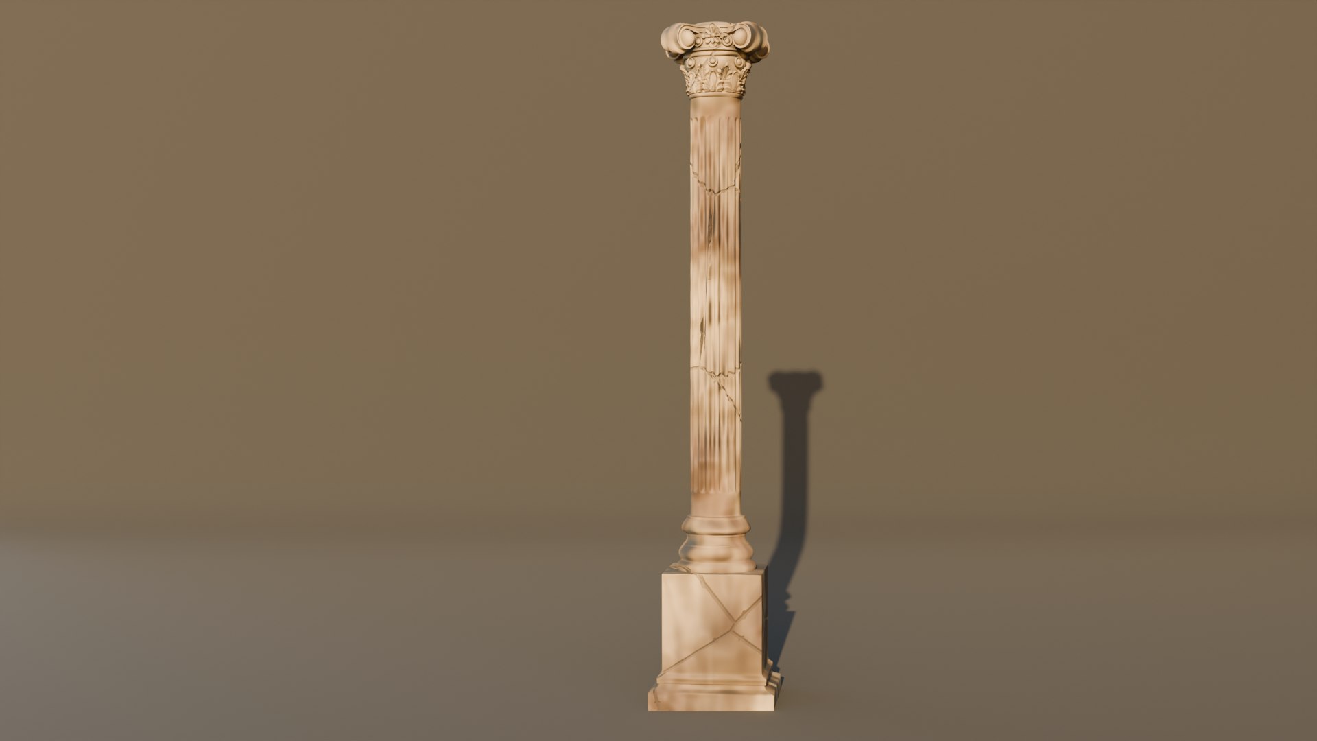 Corinthian Column Stylized Game Ready Blender FBX 3D Model - TurboSquid ...