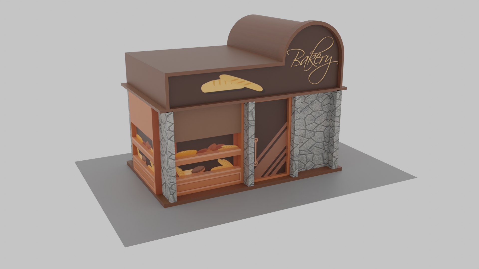 Bakery Shop 3D Model - TurboSquid 2140164