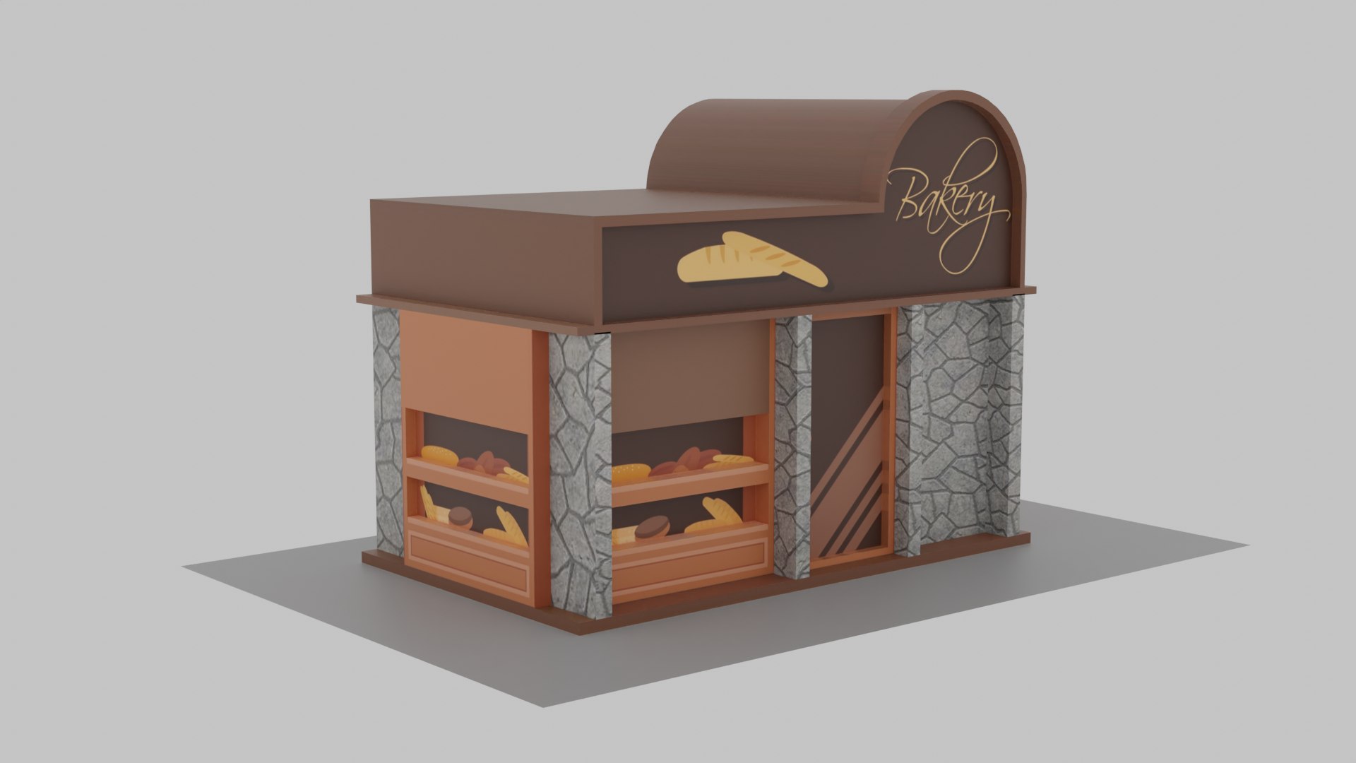 Bakery Shop 3D Model - TurboSquid 2140164