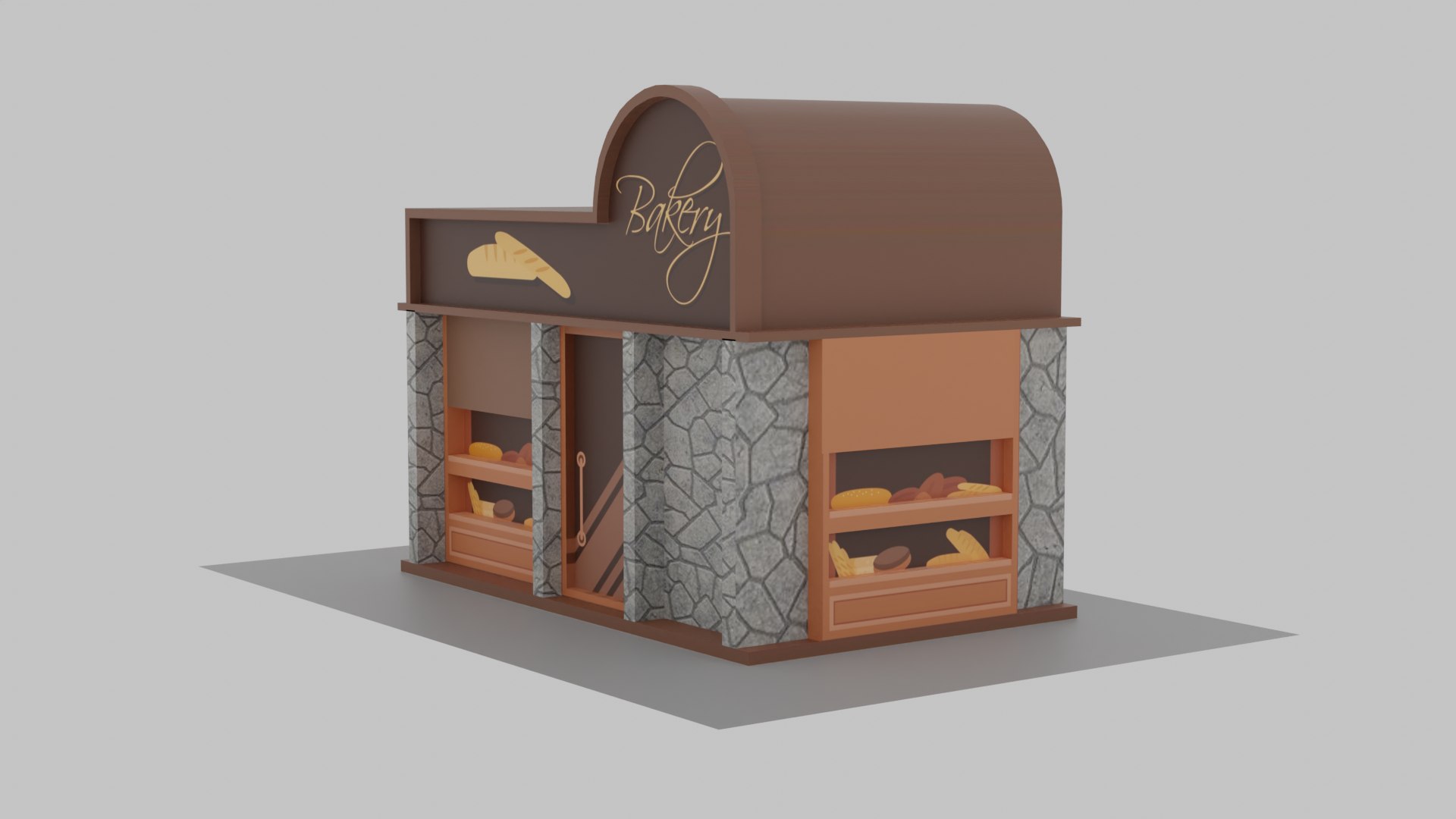 Bakery Shop 3D Model - TurboSquid 2140164