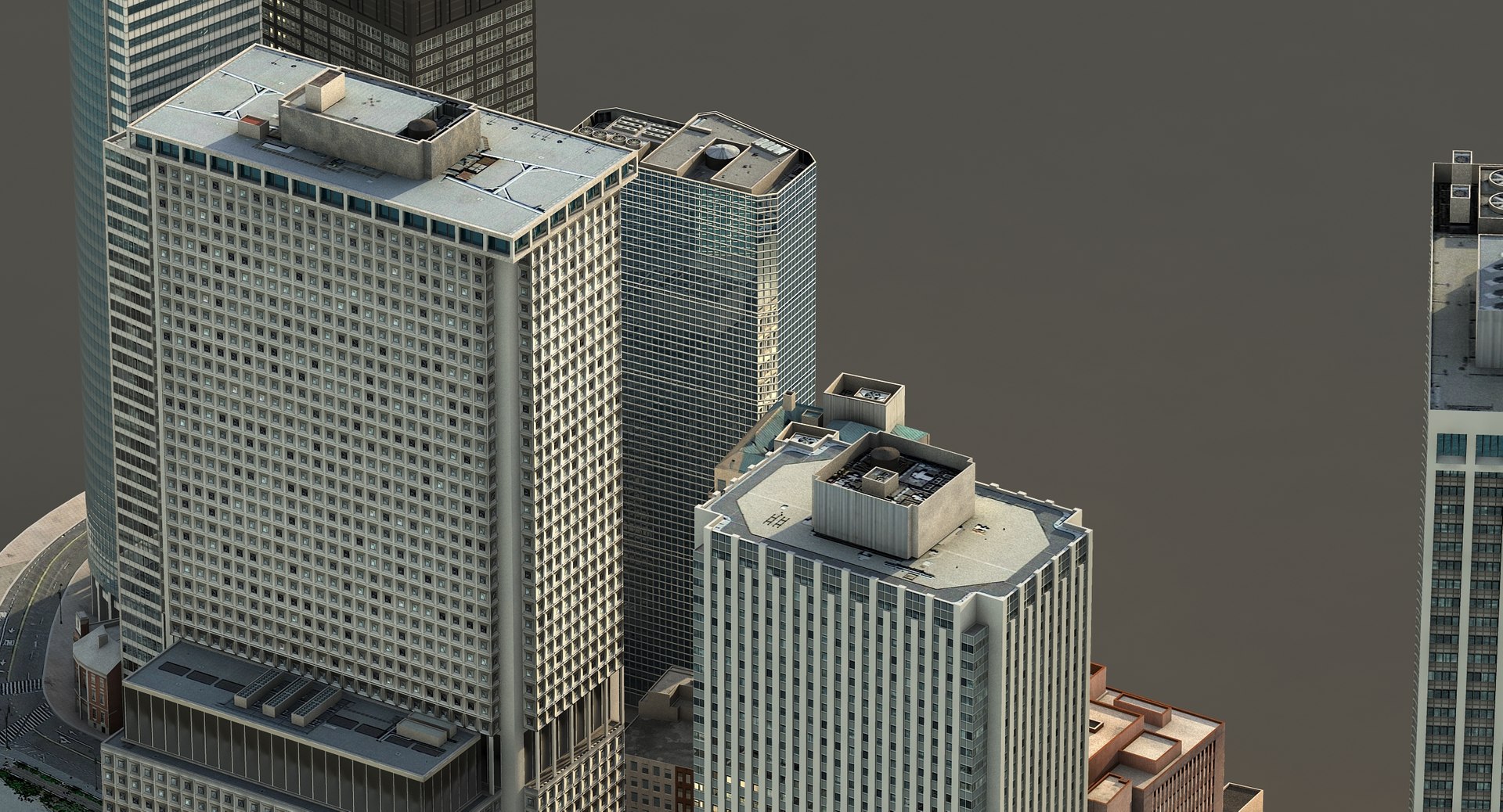 Manhattan Lower02 Portion01 Low Poly Model - TurboSquid 1856024