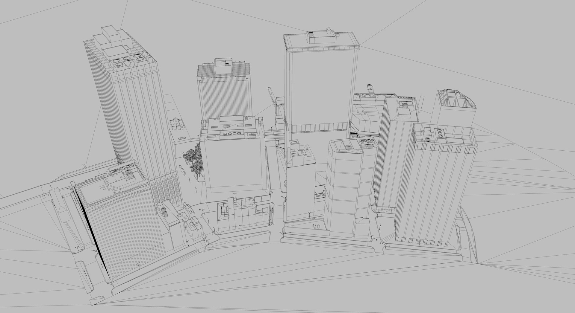 Manhattan Lower02 Portion01 Low Poly Model - TurboSquid 1856024