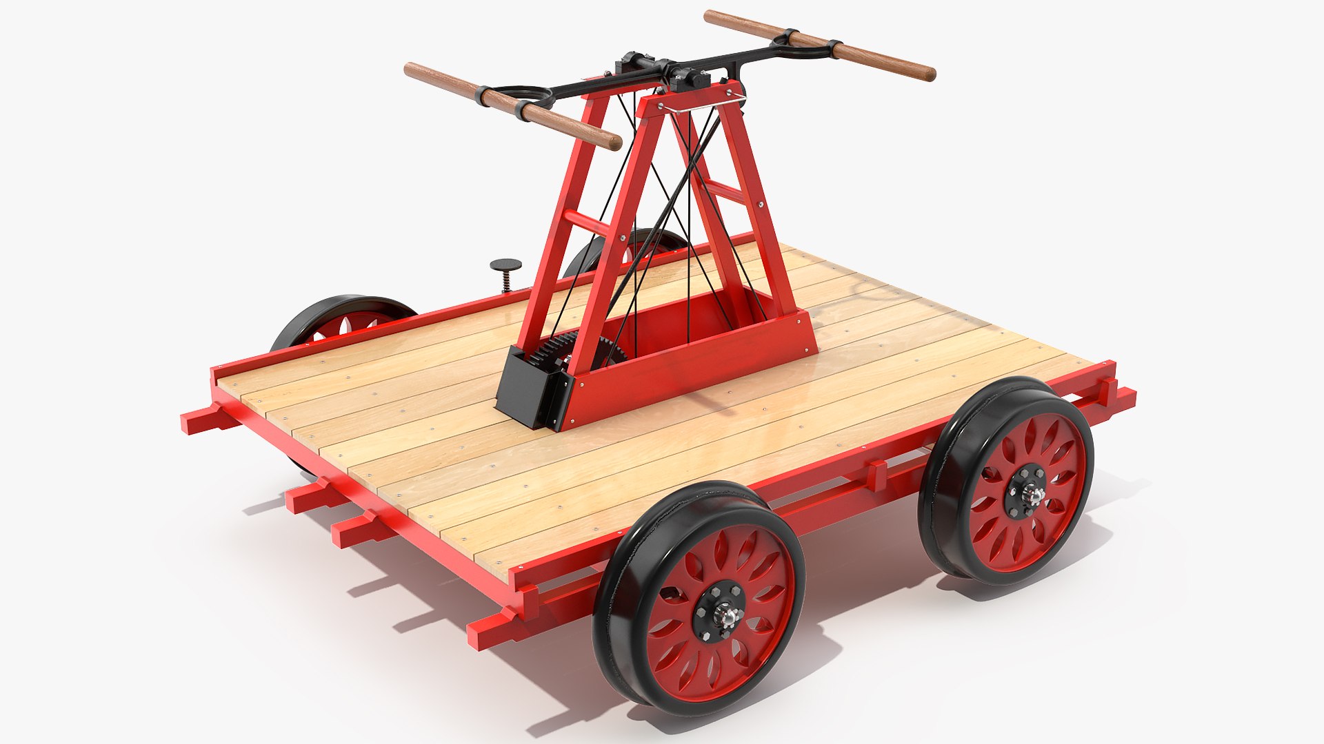 3D model railway handcar rail car vehicle - TurboSquid 1596702