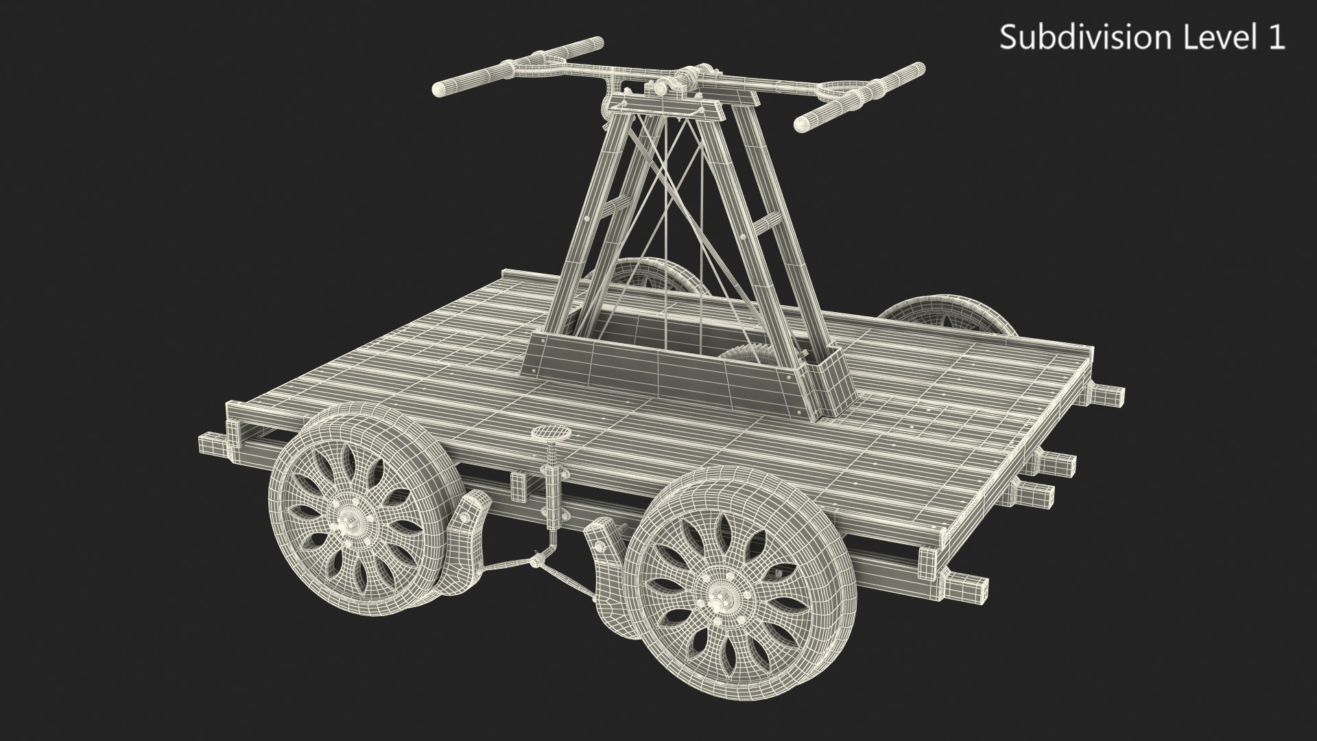 3D model railway handcar rail car vehicle - TurboSquid 1596702