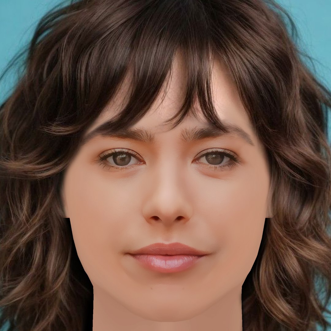 Alexandra Barton Head - No Hair - Low Poly Head For Game 3D Model ...