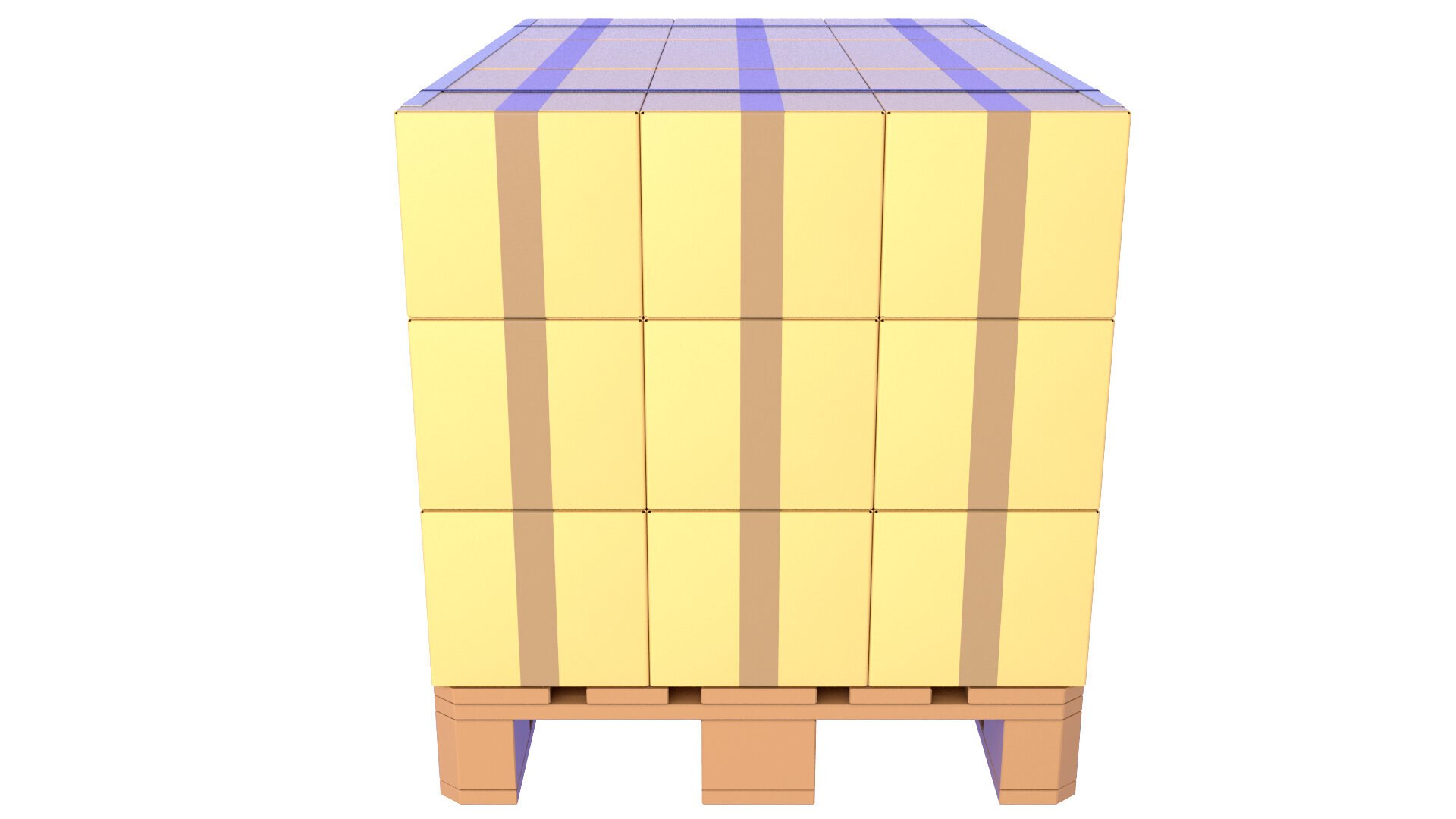 3D Pallet With Cardboard Boxes 2 - TurboSquid 2003173
