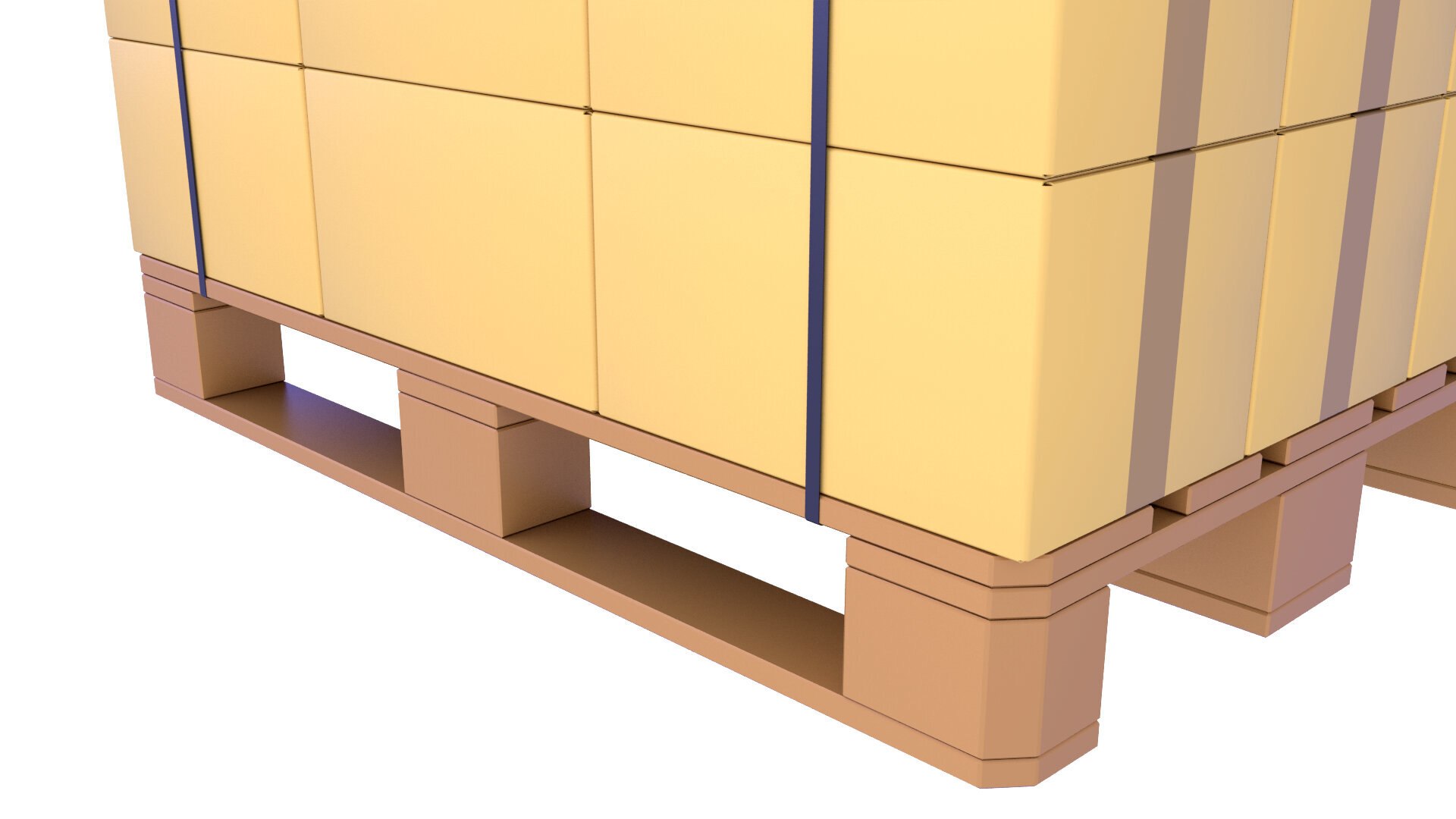 3D Pallet With Cardboard Boxes 2 - TurboSquid 2003173