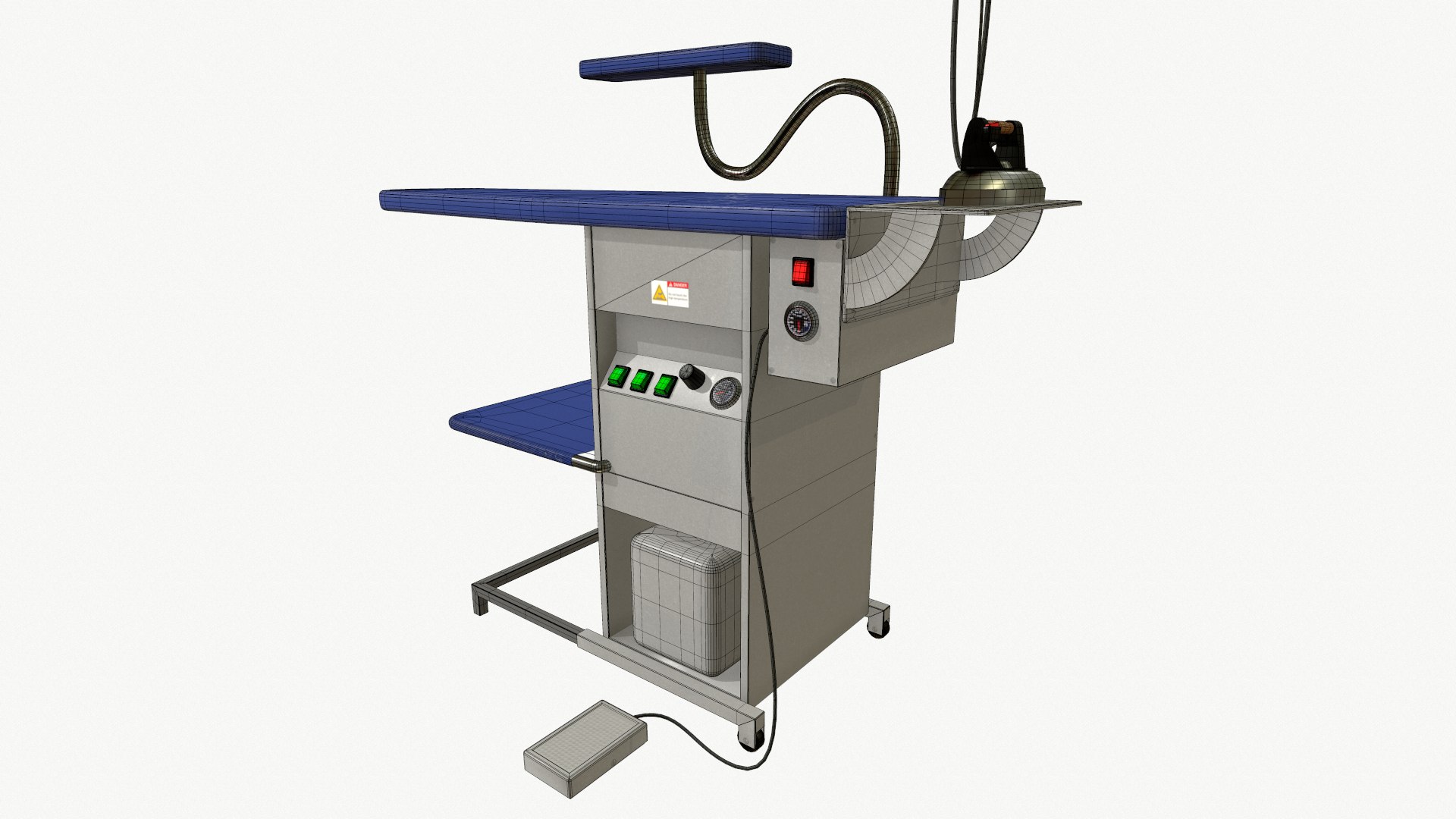 3D Industrial Ironing Table Model - TurboSquid 1502269