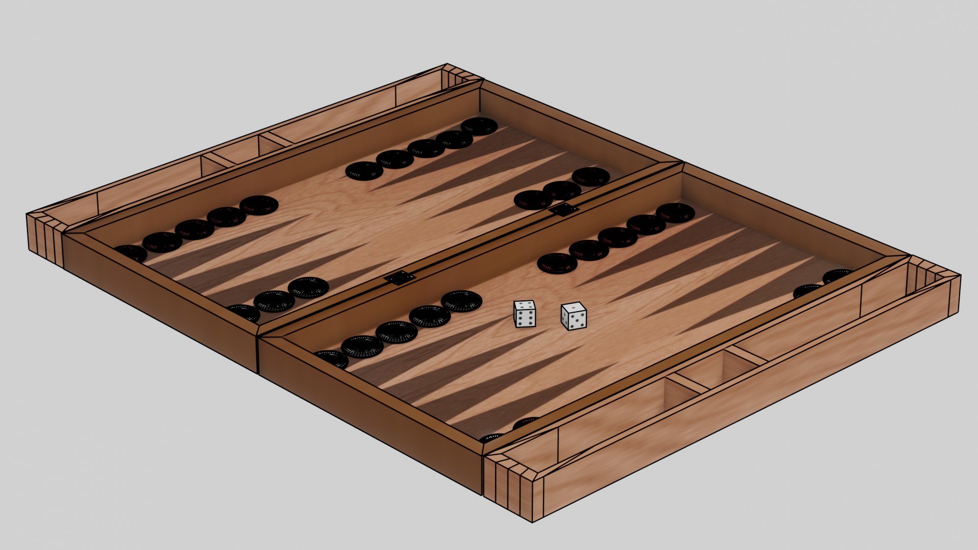 3D Model Backgammon - TurboSquid 1655608