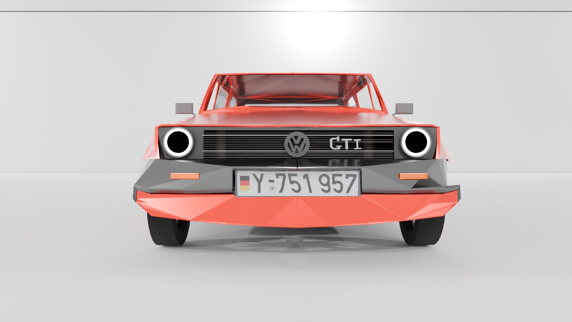 Low Poly Volkswagen 3D Model - TurboSquid 2290560