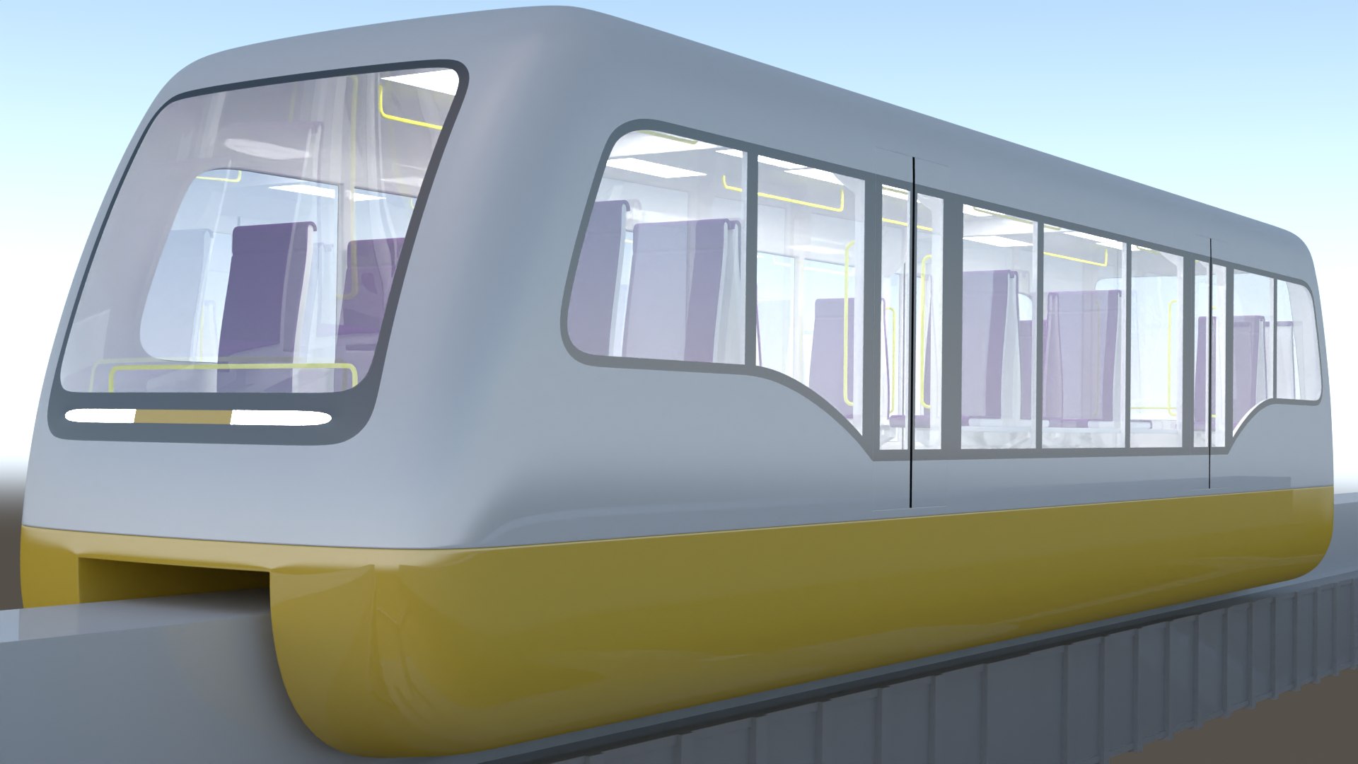 Monorail Trains Big Collection 3D Model - TurboSquid 1992263