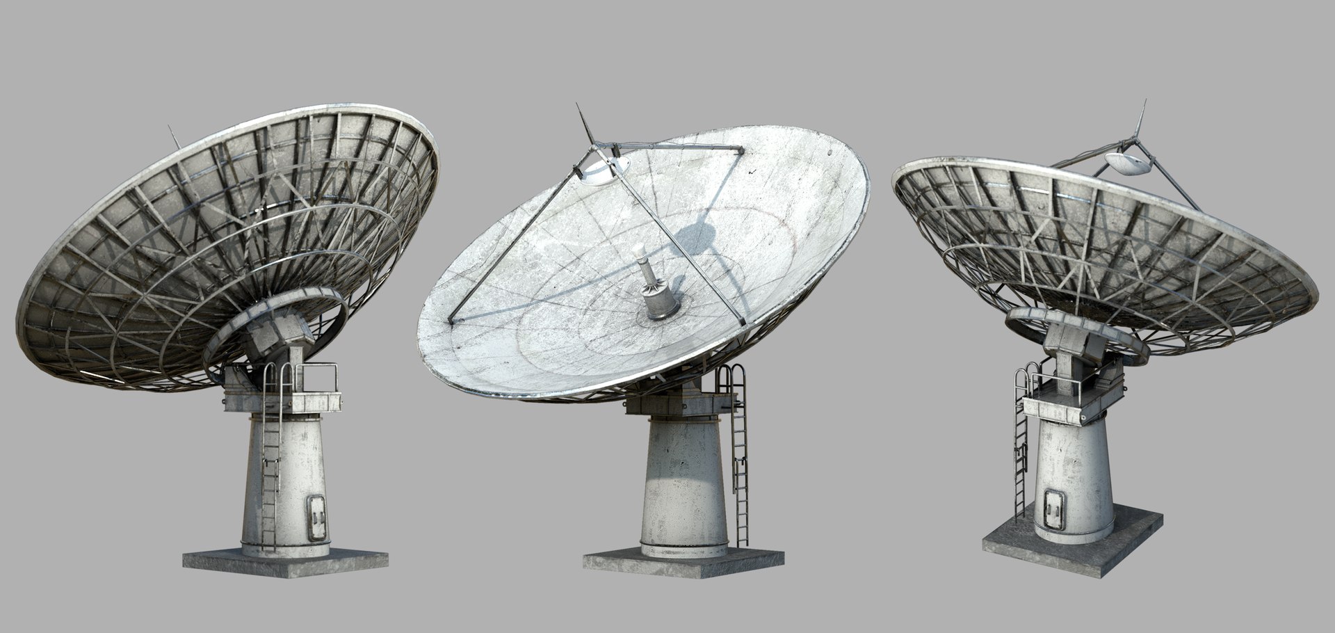 Large Satellite Antenna 3D Model - TurboSquid 1992653
