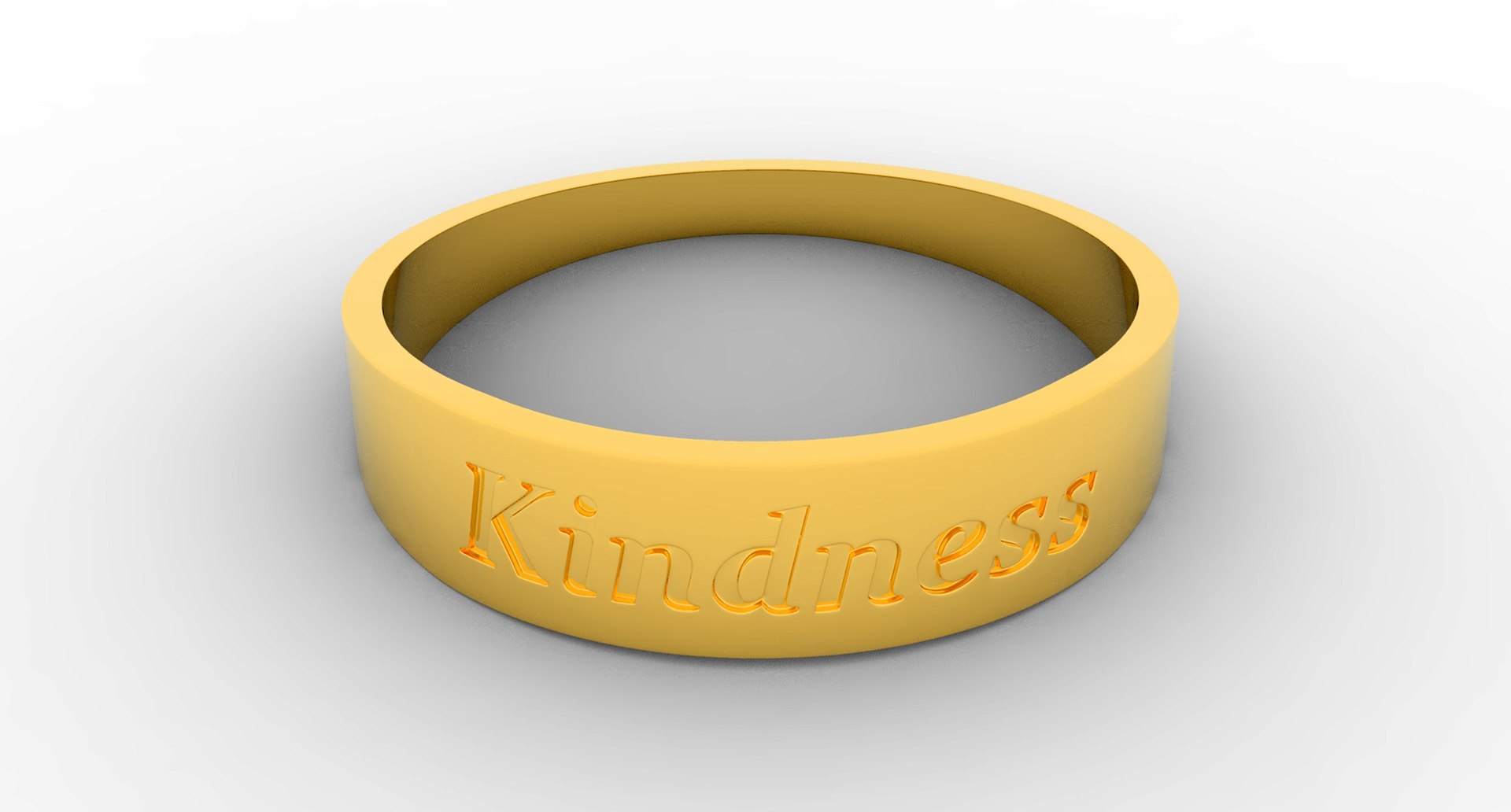 3D Kindness Ring Female Gold Model - TurboSquid 1896108