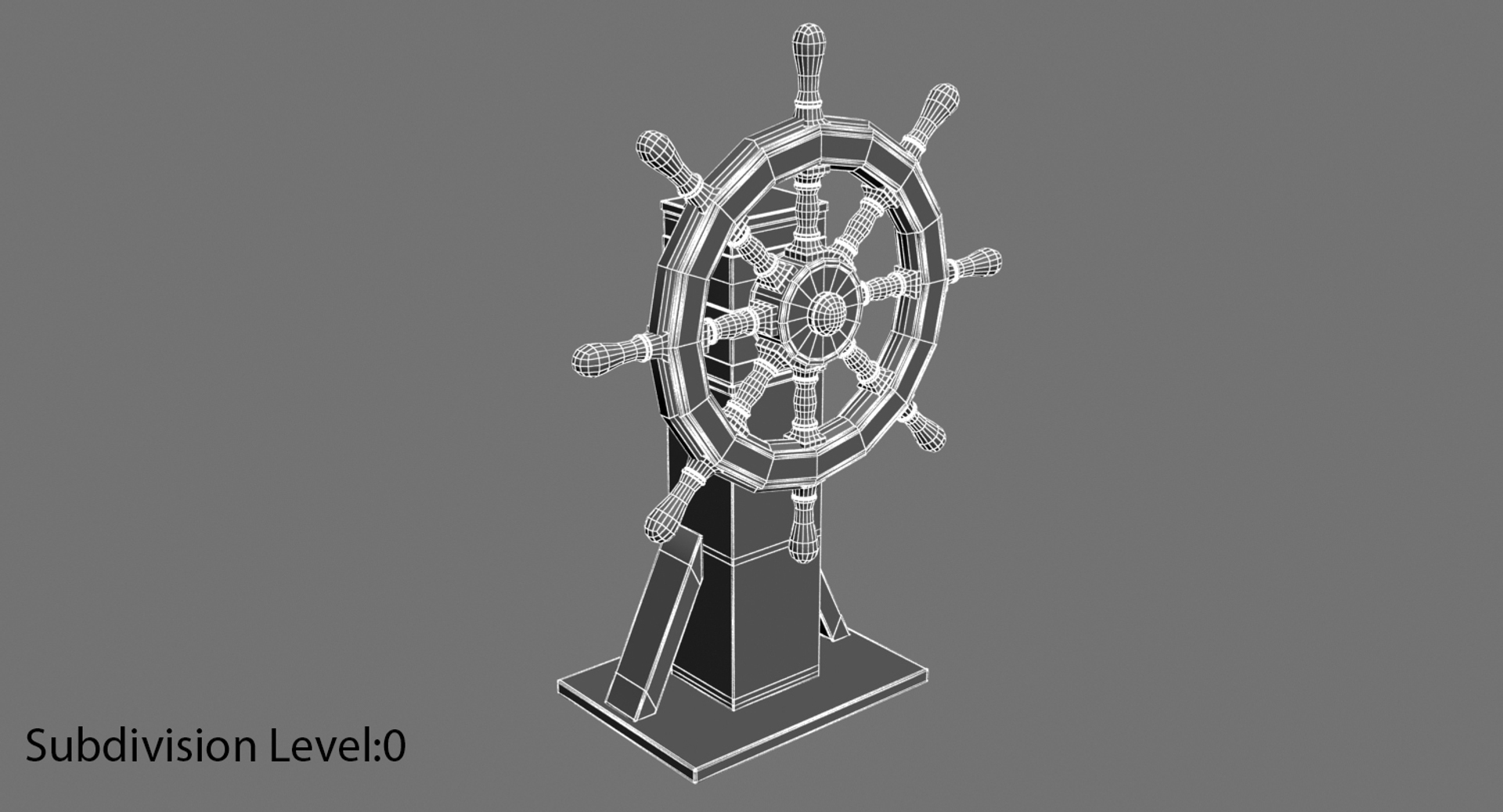 3D ship wheel model - TurboSquid 1162940