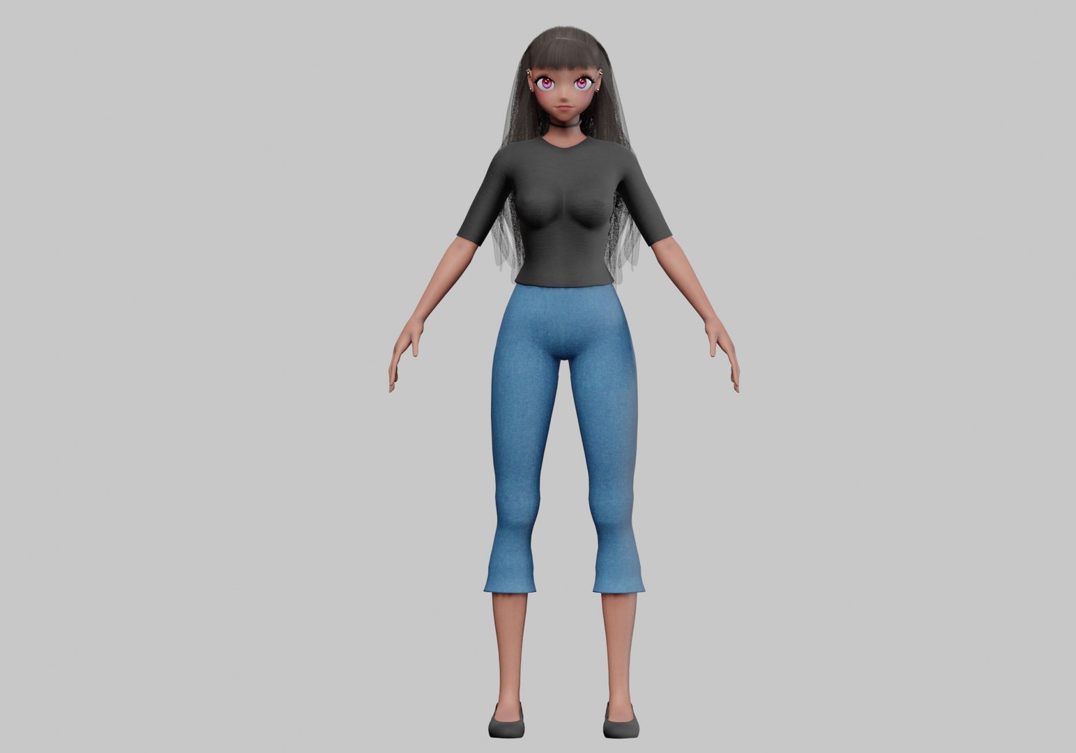 3D Classic Basic Girl V28337 - TurboSquid 2270389
