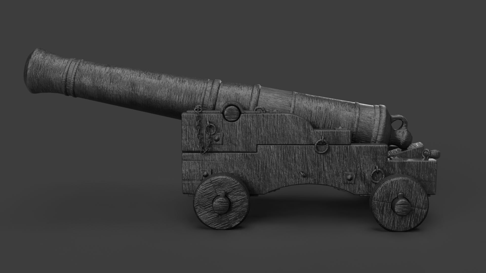 3D Model Realistic Cannon - TurboSquid 2399090