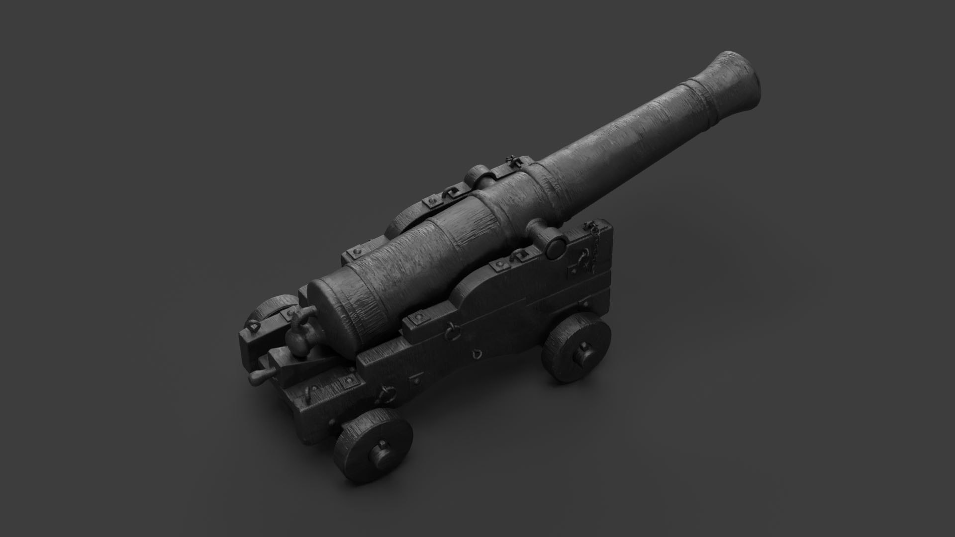 3D Model Realistic Cannon - TurboSquid 2399090
