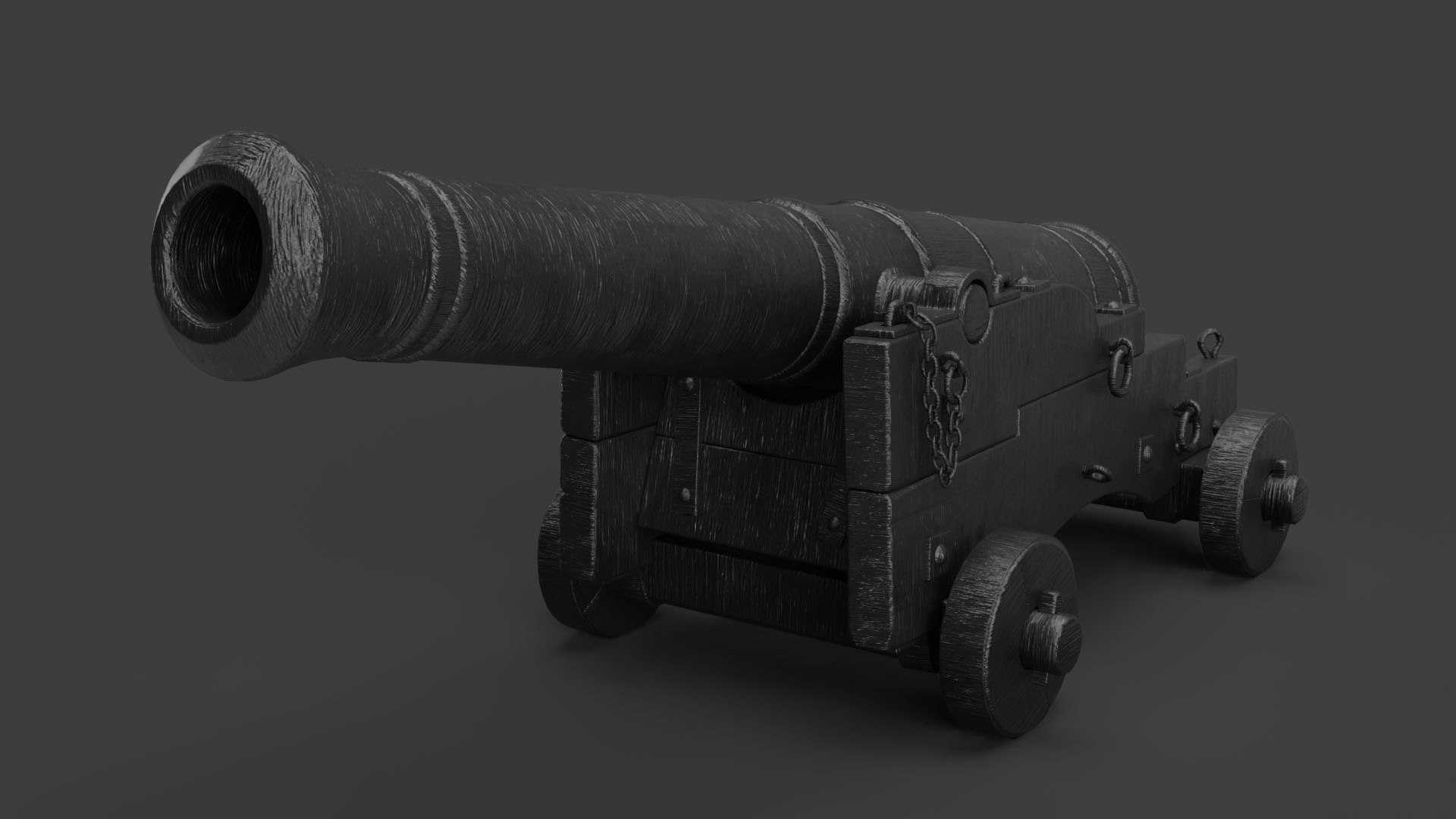 3D Model Realistic Cannon - TurboSquid 2399090