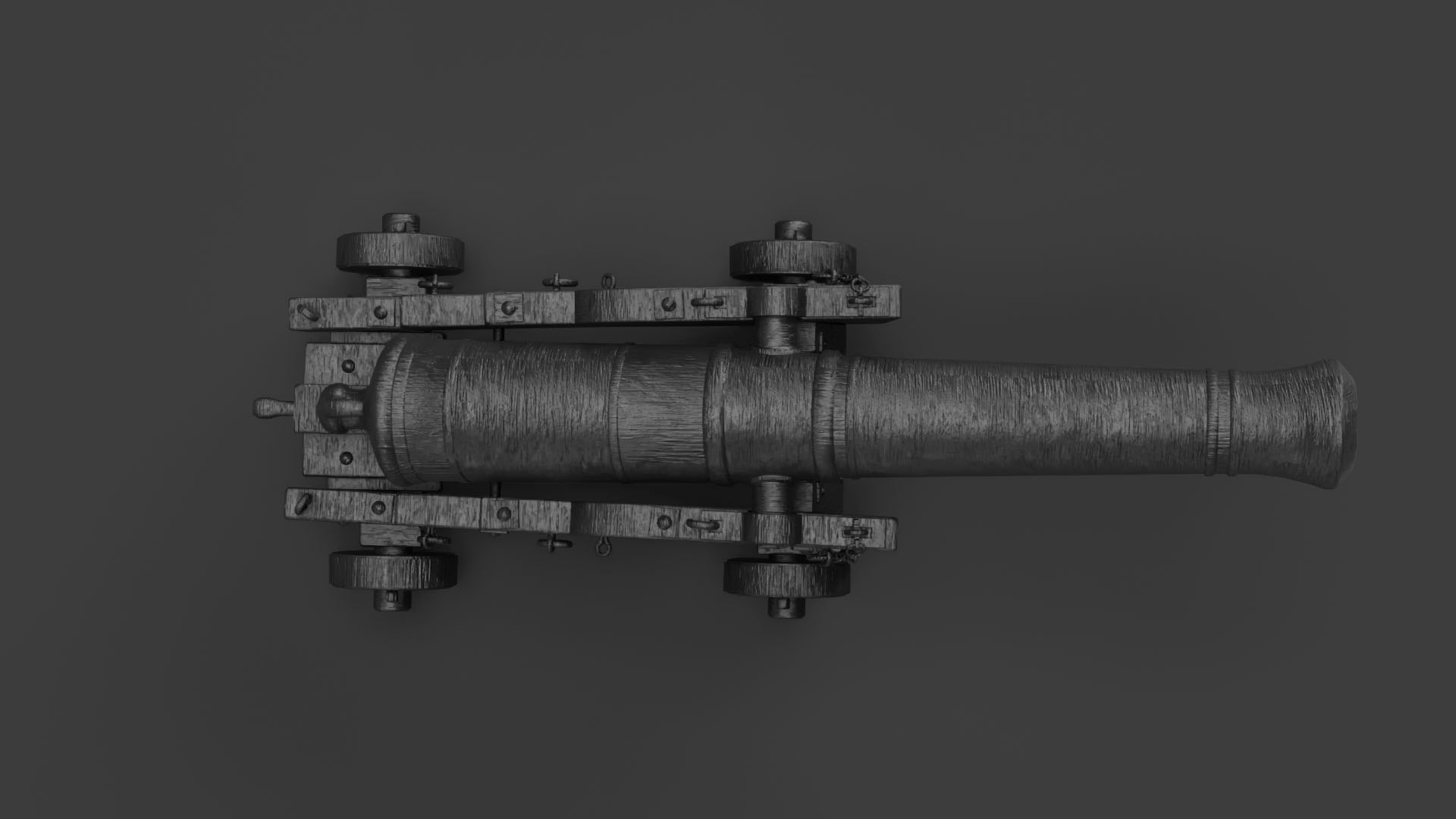 3D Model Realistic Cannon - TurboSquid 2399090