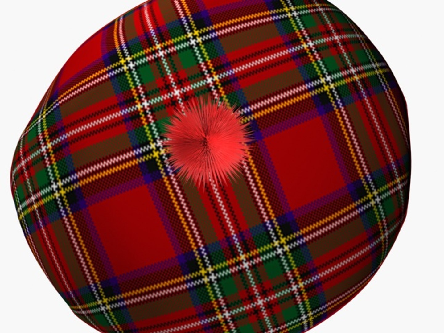3d scotish tartan hat