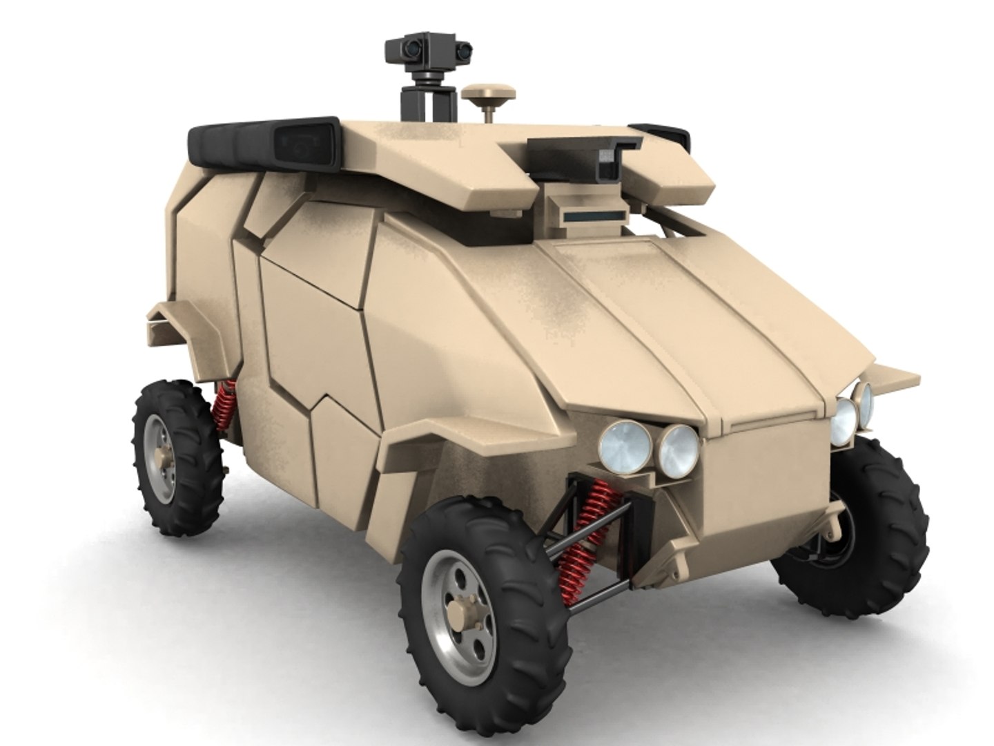 Guardium Vehicle Ugv 3d Model