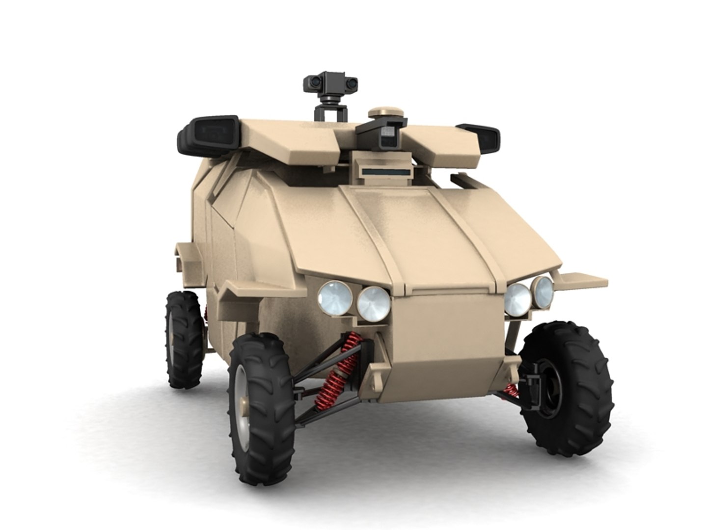 Guardium Vehicle Ugv 3d Model