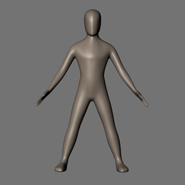 简单的身体3D模型 - TurboSquid 524370