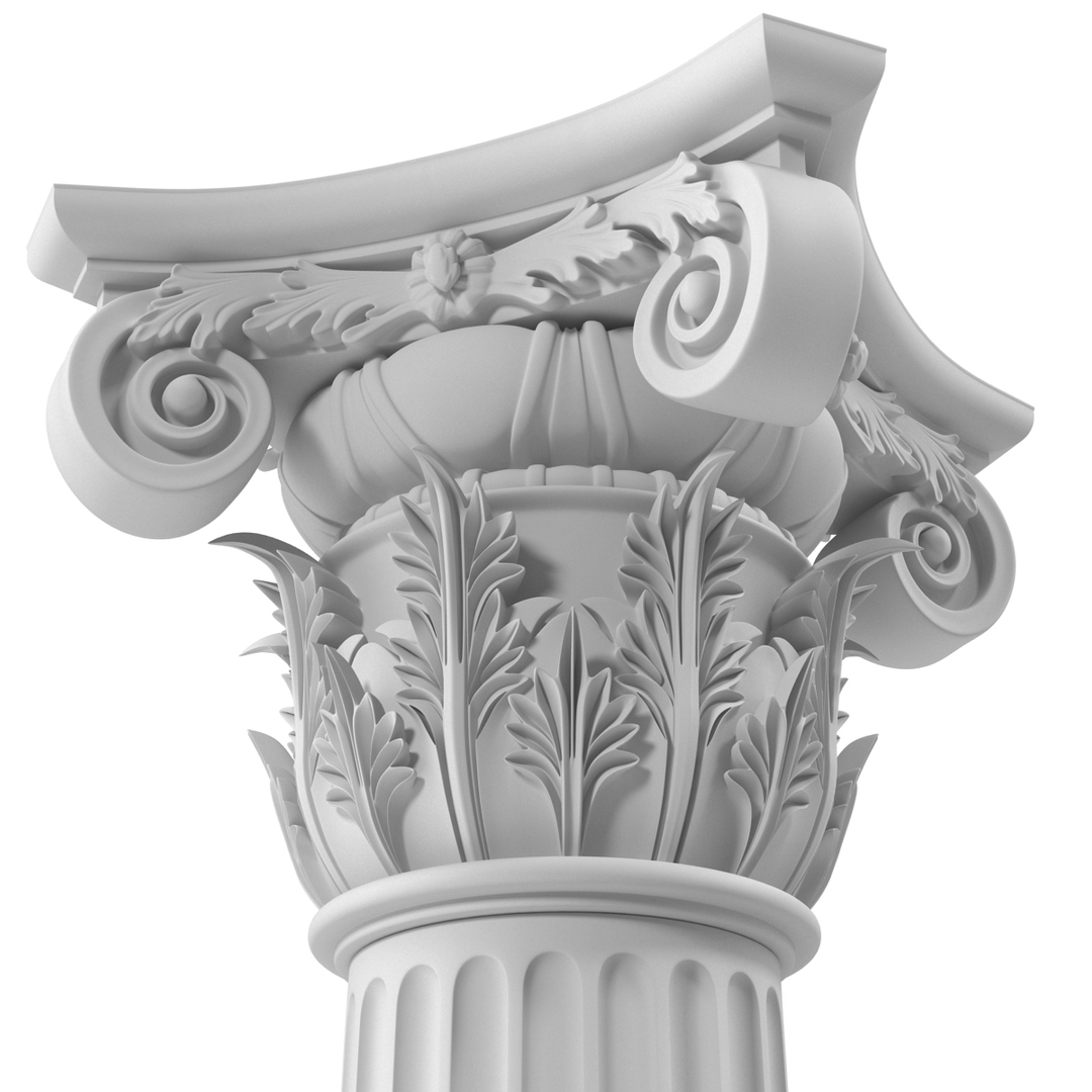 3d model of columns 3