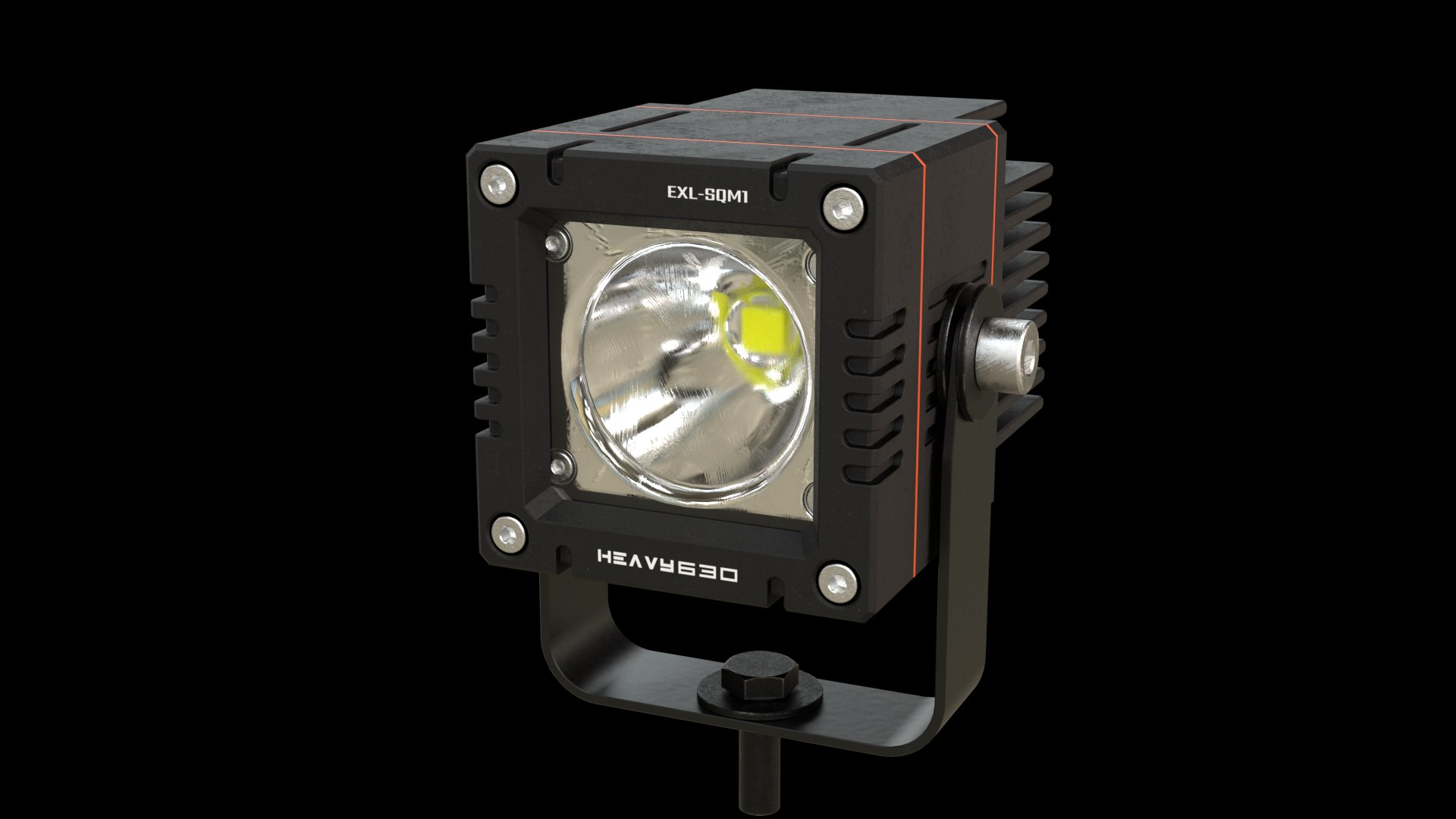 External LED Work Light SQM1 Model - TurboSquid 1914636