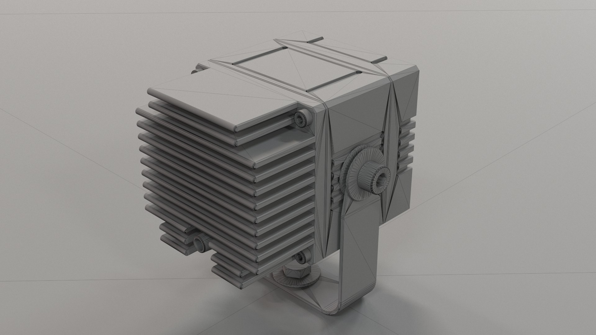 External LED Work Light SQM1 Model - TurboSquid 1914636