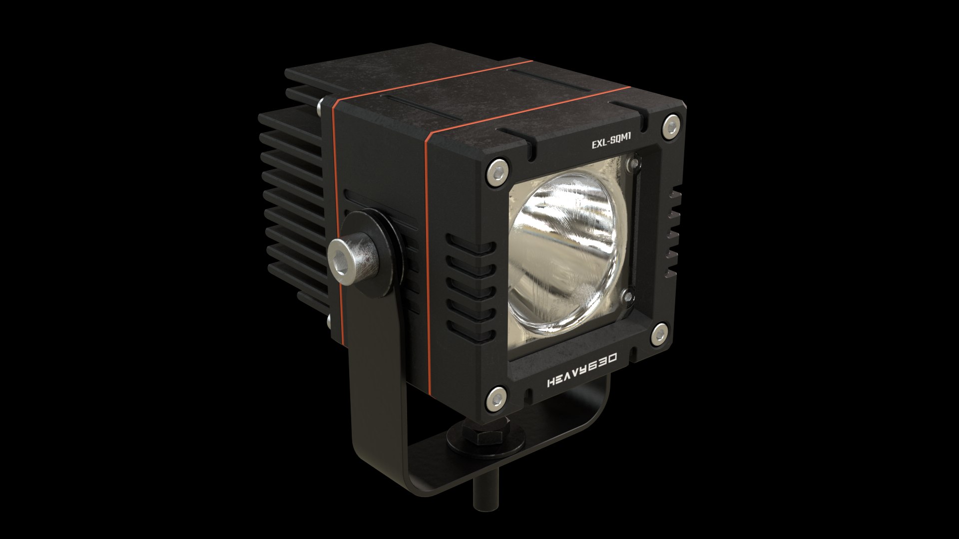 External LED Work Light SQM1 Model - TurboSquid 1914636