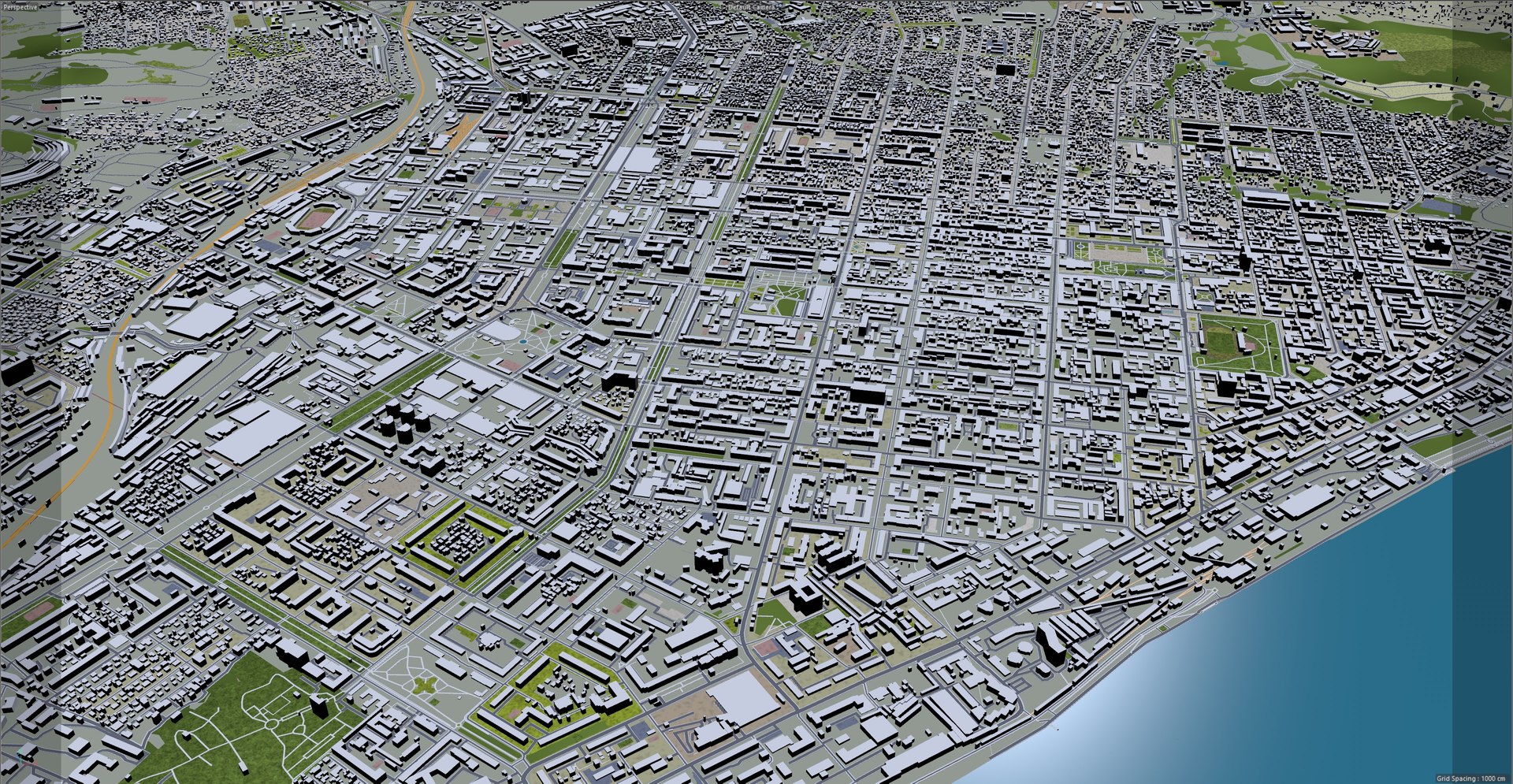 3D city area building model - TurboSquid 1653184