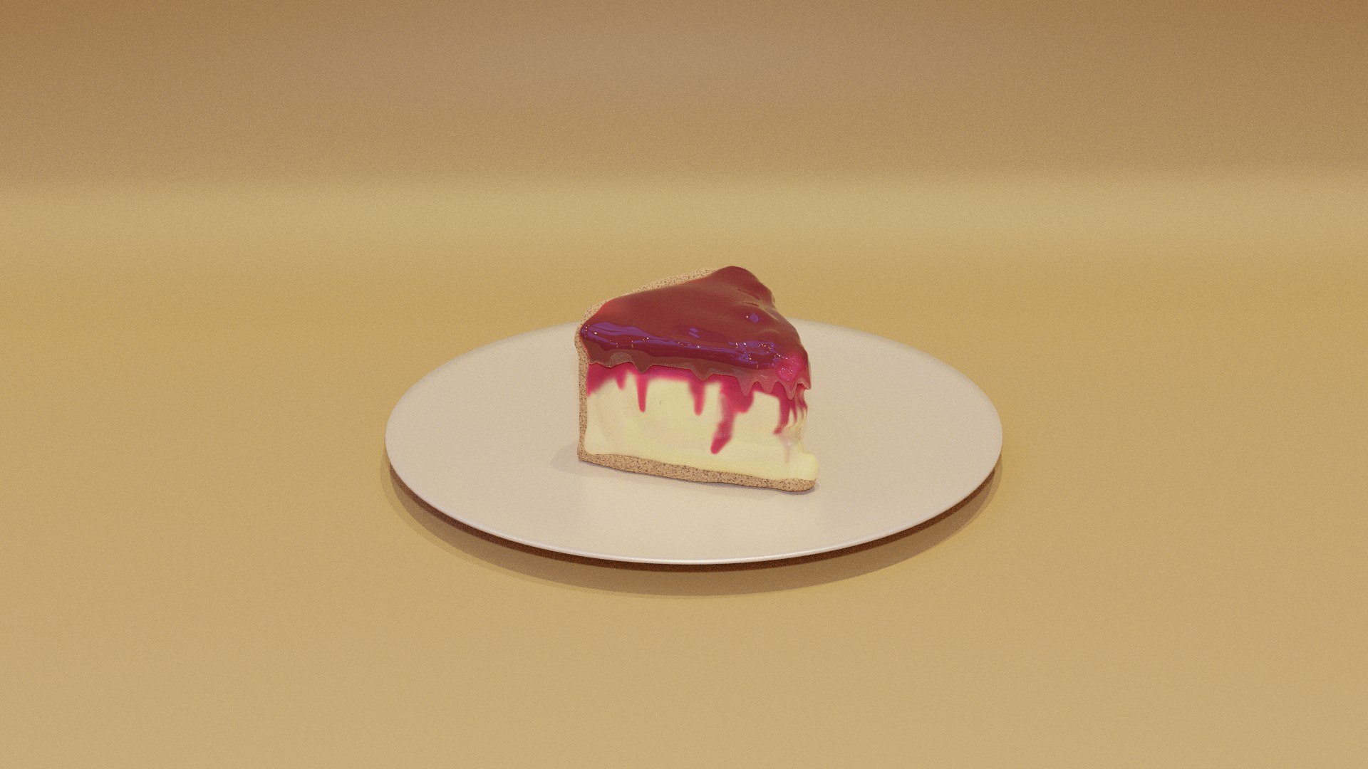 3D Strawberry Cheesecake Model - TurboSquid 1652819