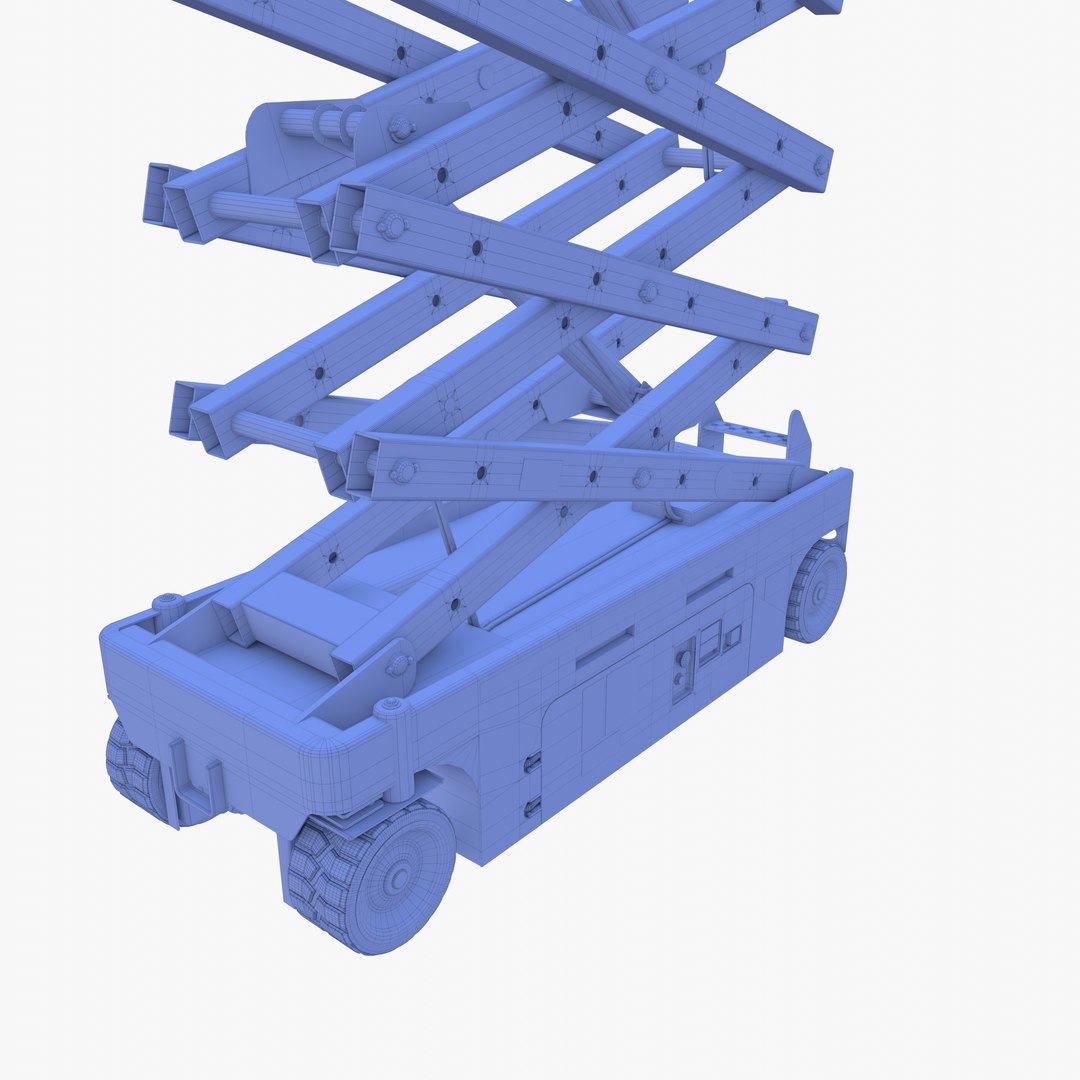 Electric Scissor Lift V1 3D Model - TurboSquid 2111301