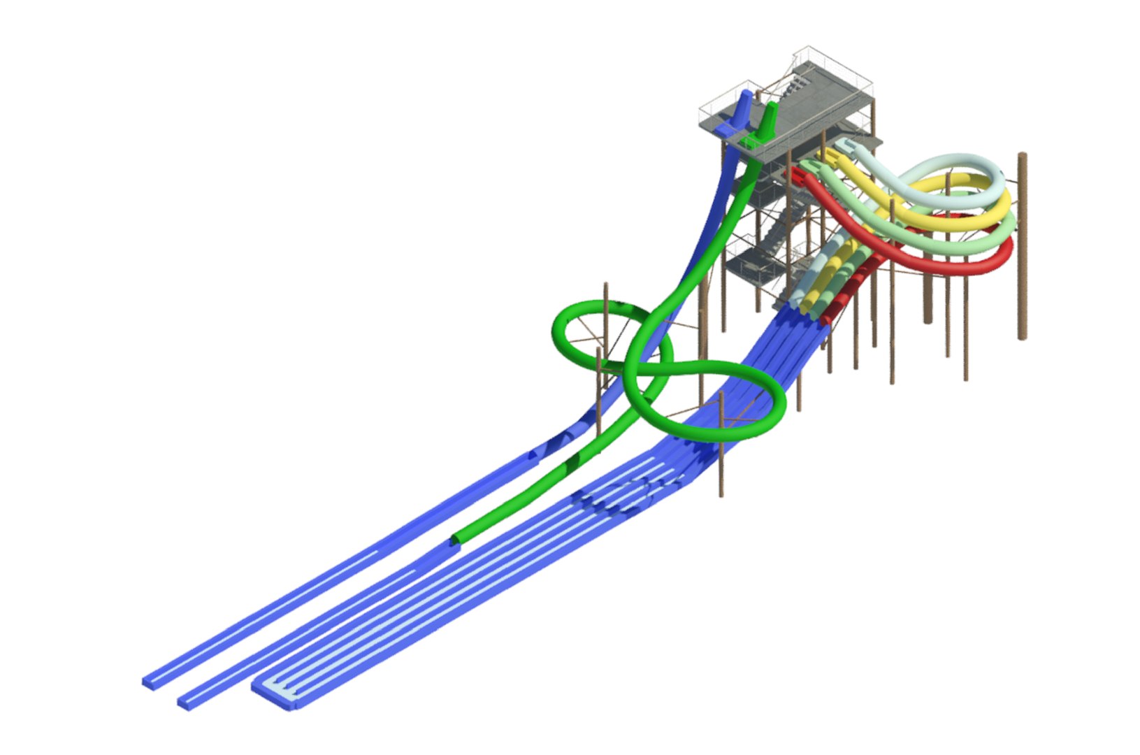 Waterslide 03 MULTI fbx model - TurboSquid 1840549