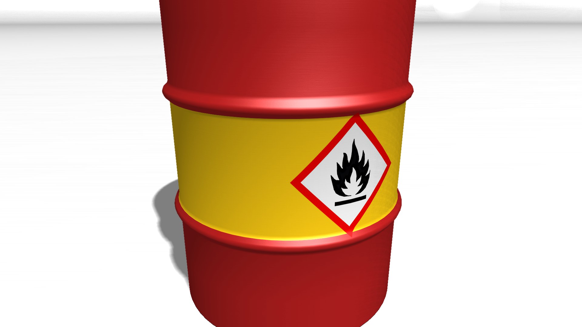 Metal Barrel - Flammable - Full 3D Model - TurboSquid 2187343