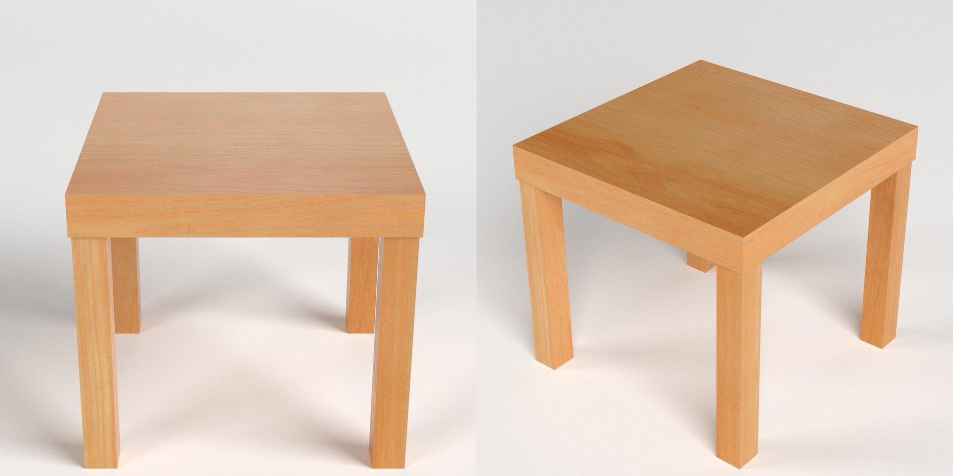 3D Square Table Model - TurboSquid 1392519