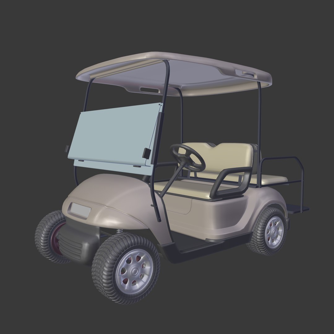 Golf Cart 3d Model