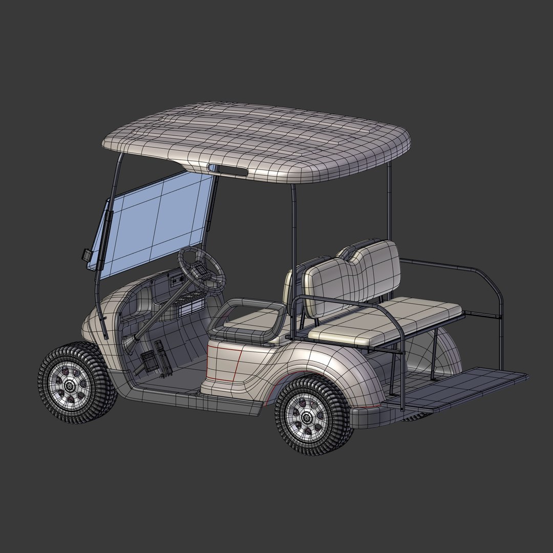 Golf Cart 3d Model