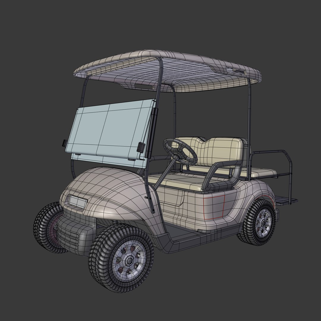 Golf Cart 3d Model