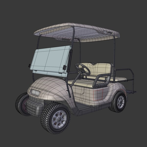 golf cart 3d model