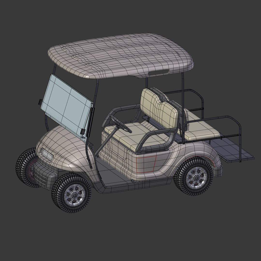 Golf Cart 3d Model