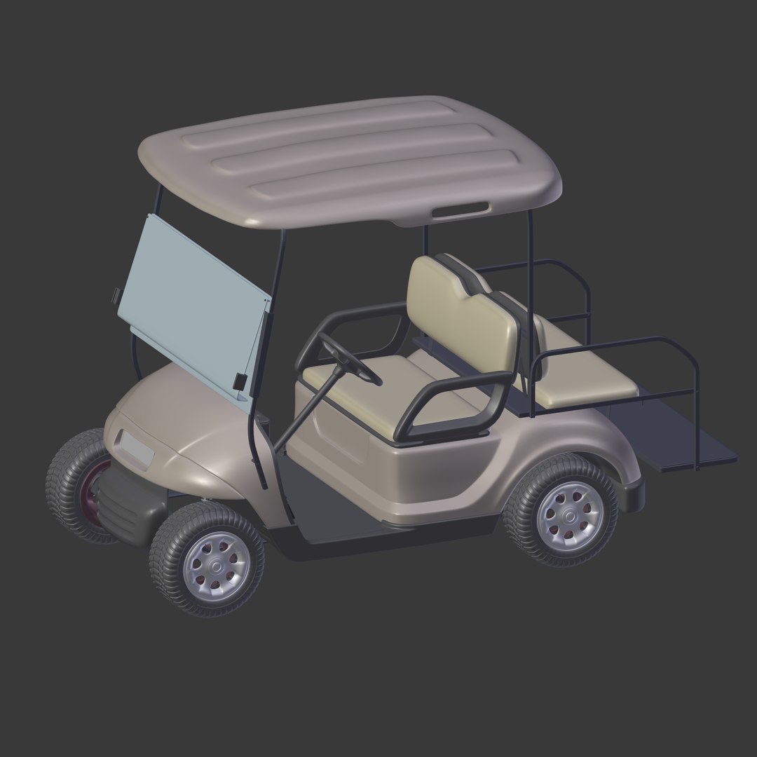 Golf Cart 3d Model
