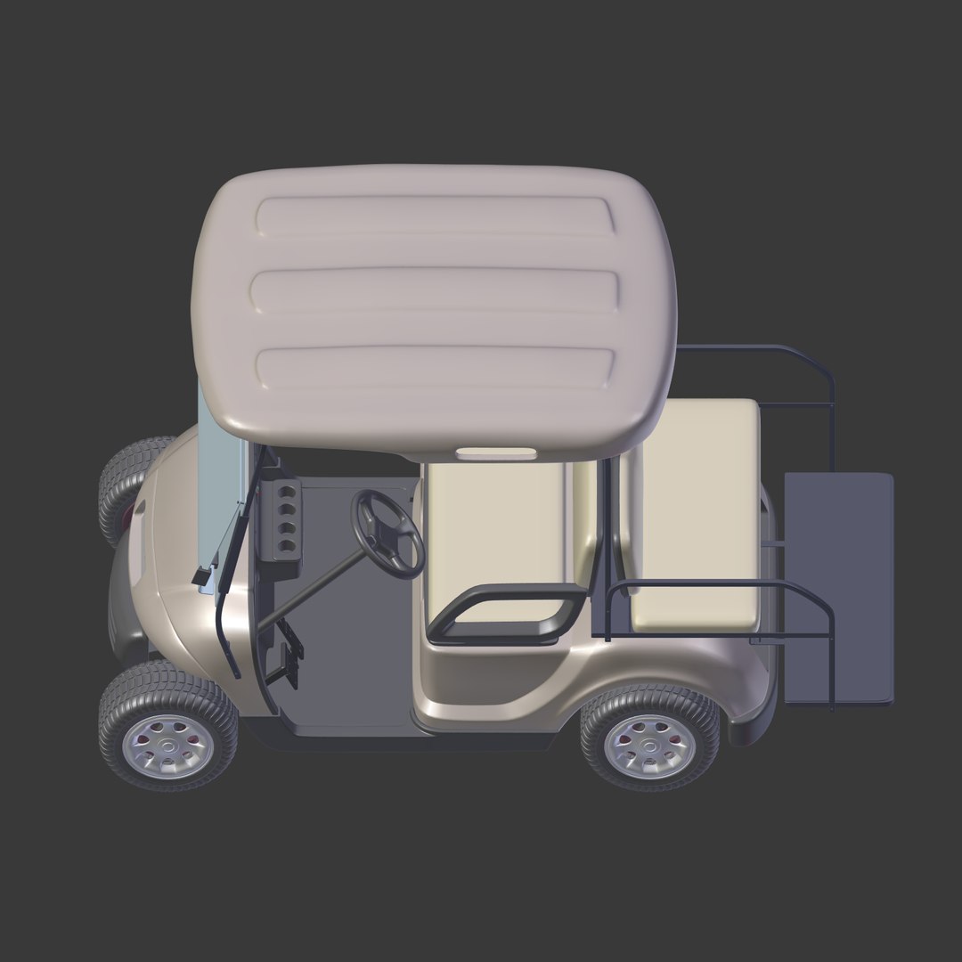 golf cart 3d model