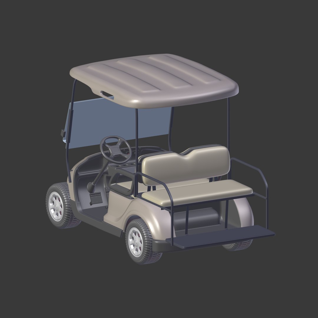 Golf Cart 3d Model